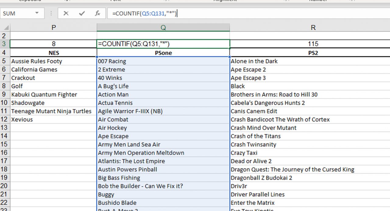 Tracking Your Game Collection With Excel And Dropbox A Simple But Practical Guide Old School