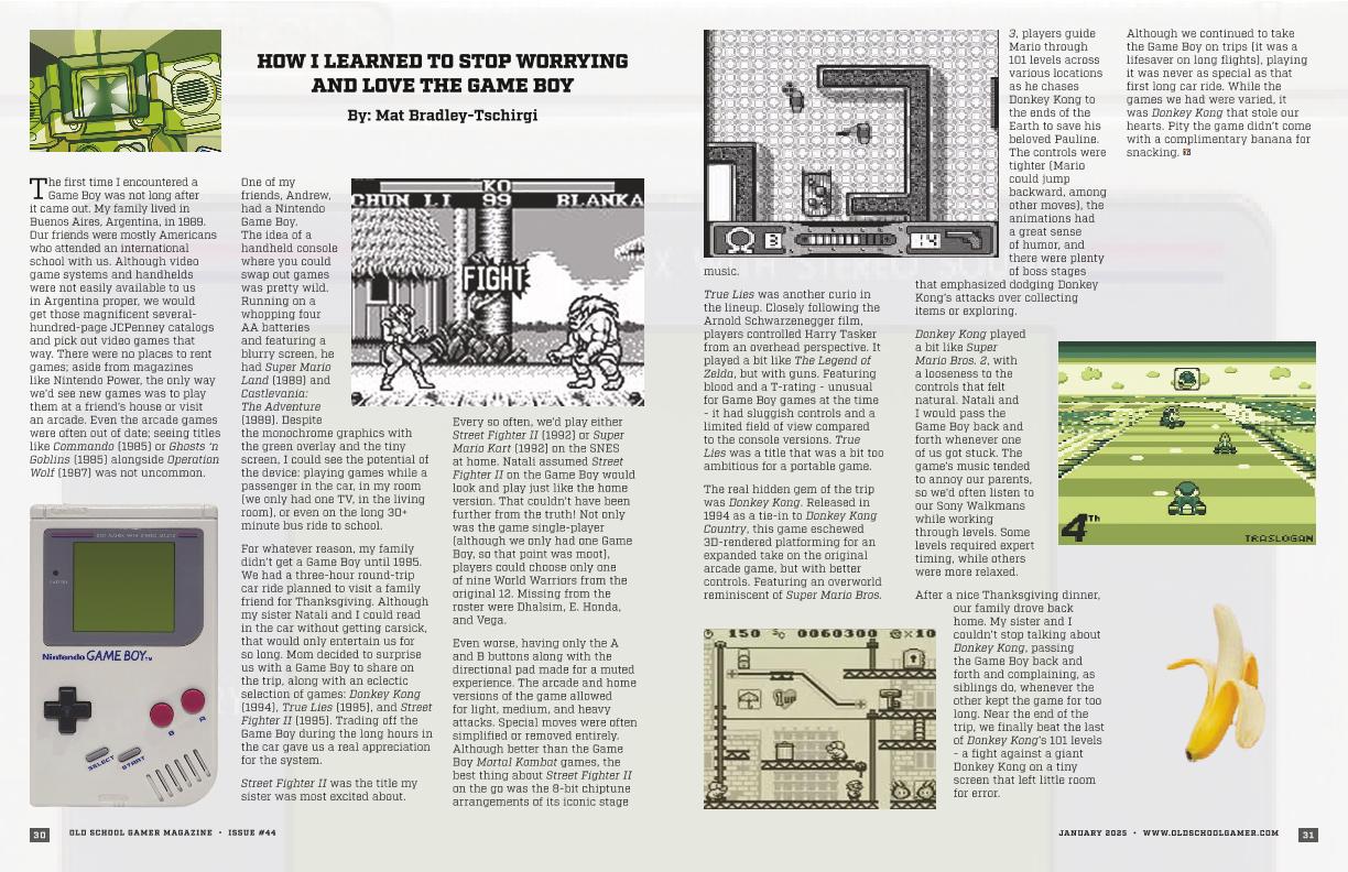How I love the GameBoy - by Mat Bradley-Tschirgi - Old School Gamer ...