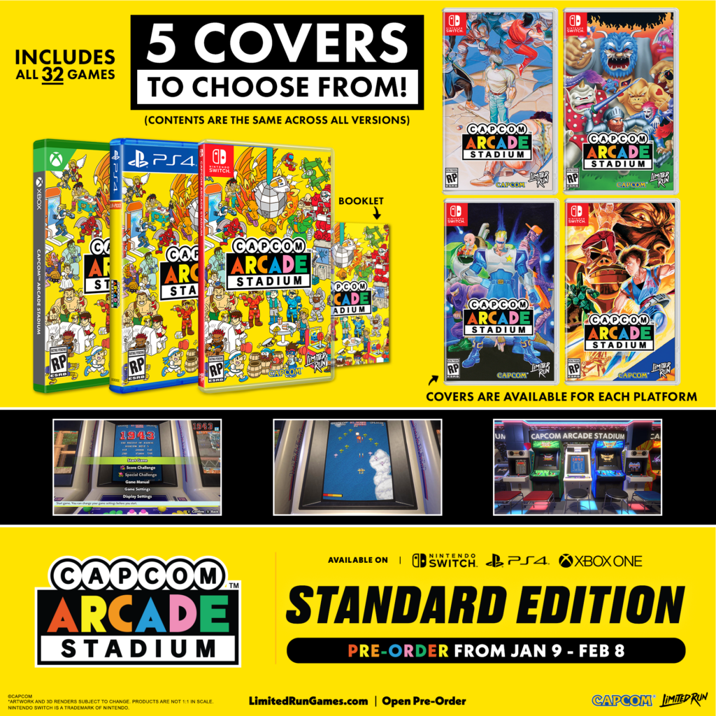 Limited Run Games opens preorders for Capcom Arcade Stadium Vol. 1 ...